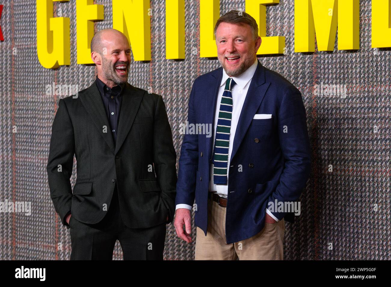 London, Großbritannien. 5. März 2024. Jason Statham und Guy Ritchie ...