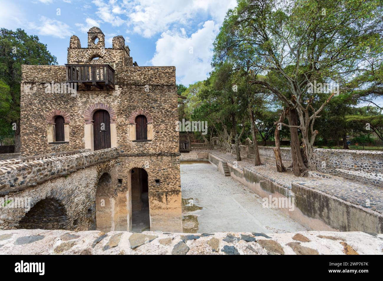 Gondar City, Gonder, Royal Enclosure Fasil Ghebbi Fasilides Bath ...