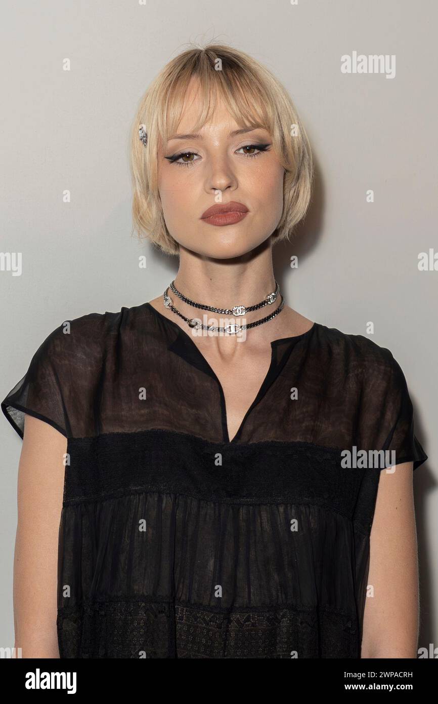 Angele attends the Chanel Fall/Winter 2024-2025 ready-to-wear ...