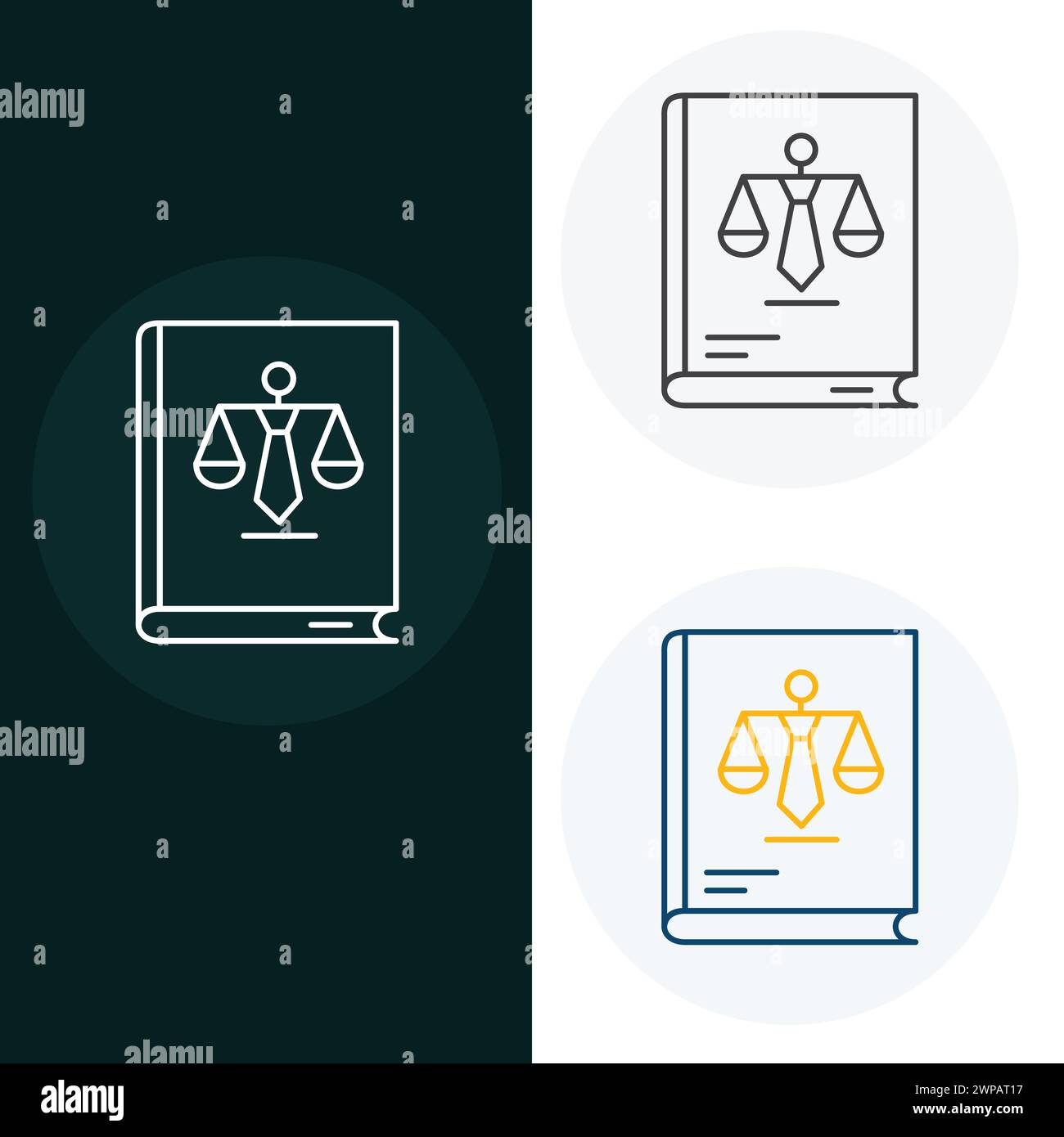 Law symbols Stock-Vektorgrafiken kaufen - Alamy