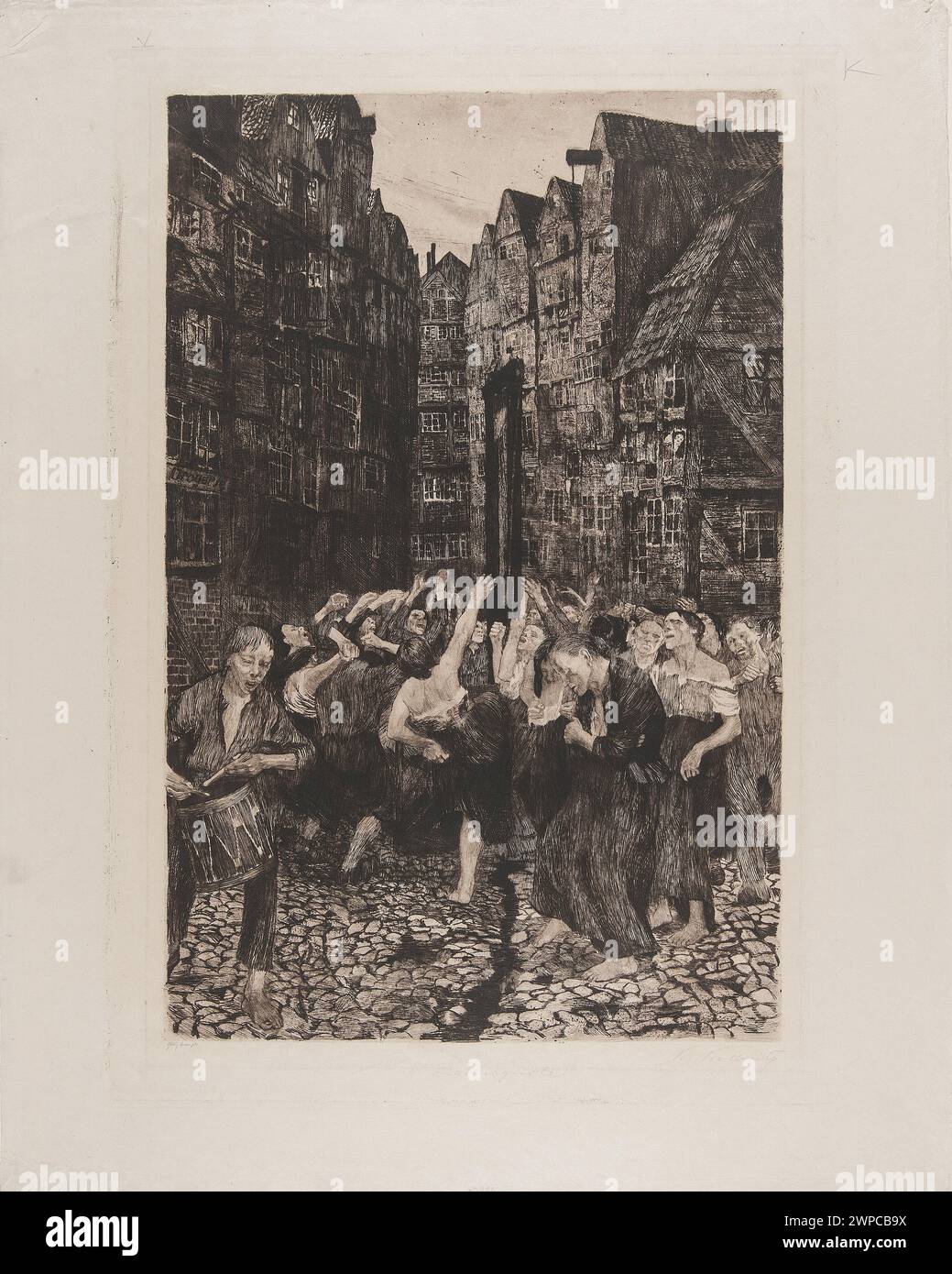 Die Carmagnole; Kollwitz, Käthe (1867-1945), Felsing, Otto (1831-1878); 1901 (1901-00-00-1901-00 ...