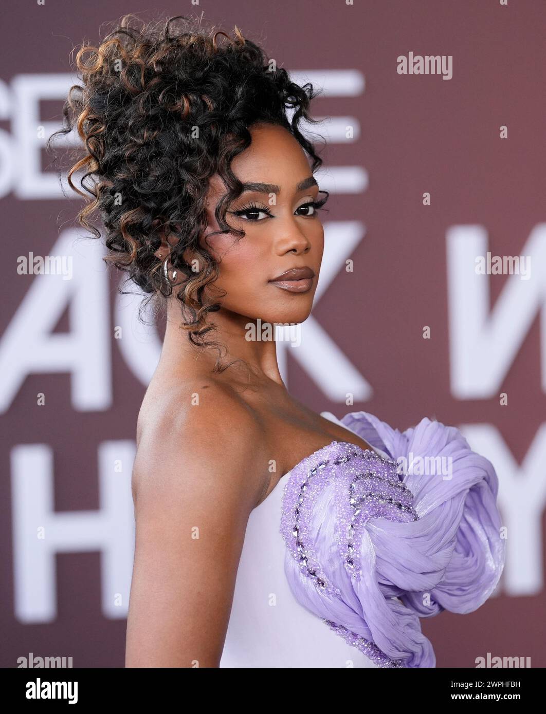 Shannon Thornton poses at the 2024 Essence Black Women in Hollywood ...