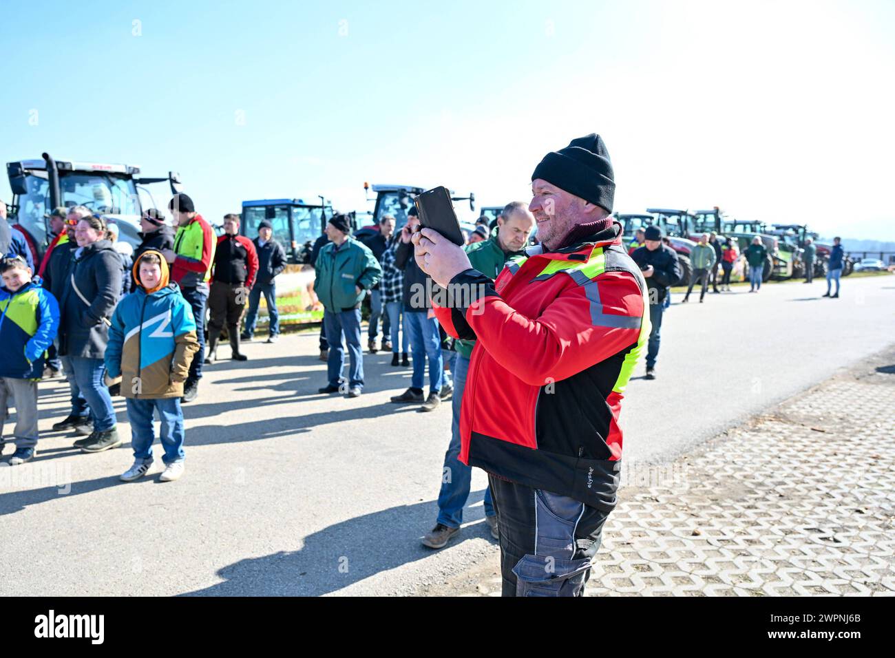 Bauernprotest, Poendorf 08.03.2024, Poendorf, AUT, Bauernprotest, im ...