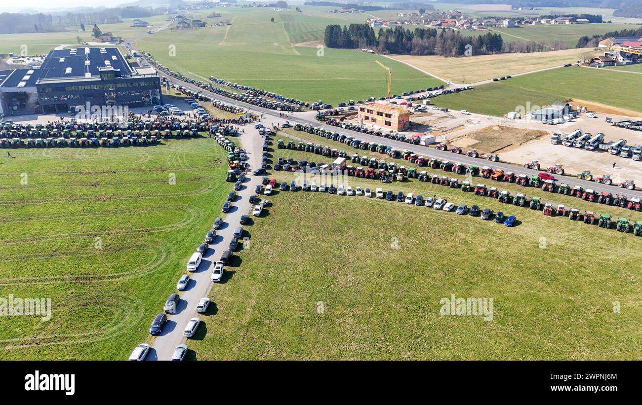 Bauernprotest, Poendorf 08.03.2024, Poendorf, AUT, Bauernprotest, im ...