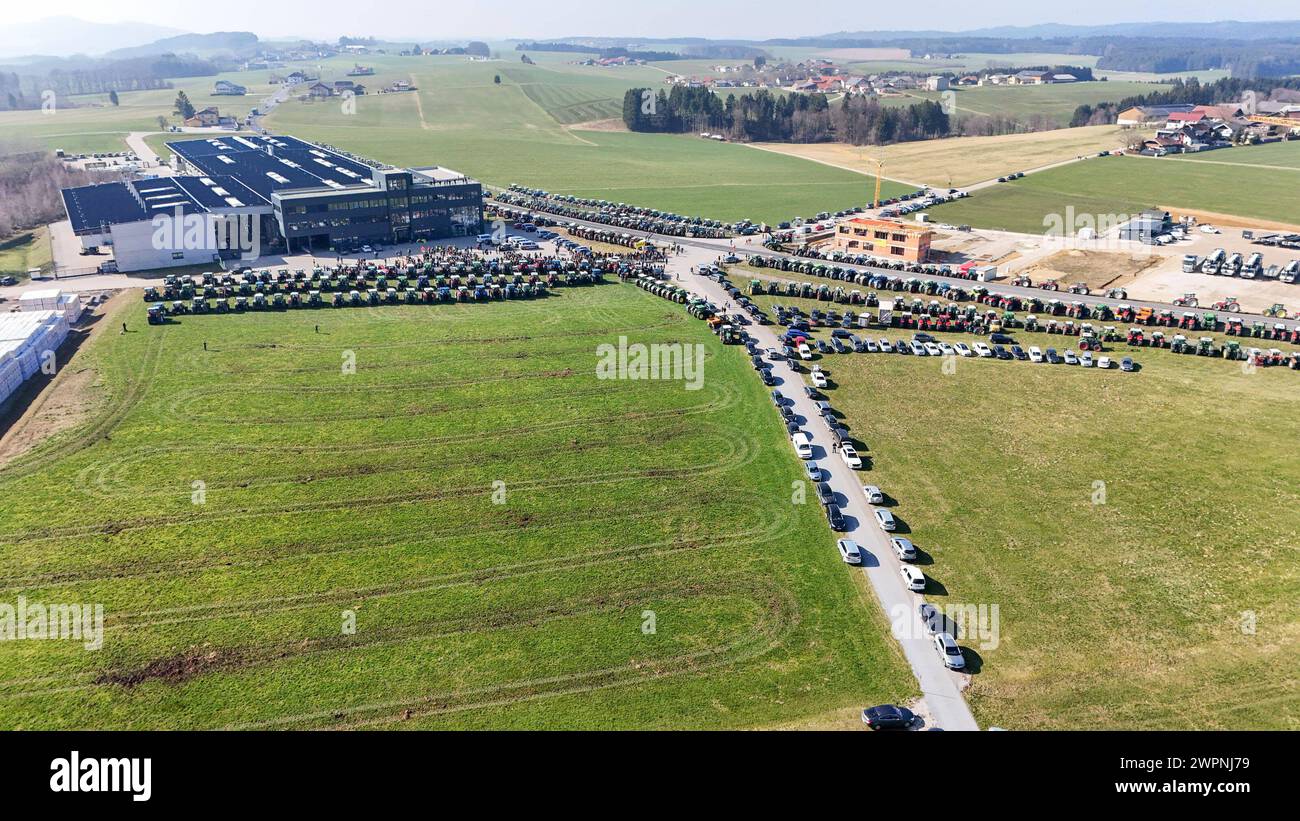 Bauernprotest, Poendorf 08.03.2024, Poendorf, AUT, Bauernprotest, im ...