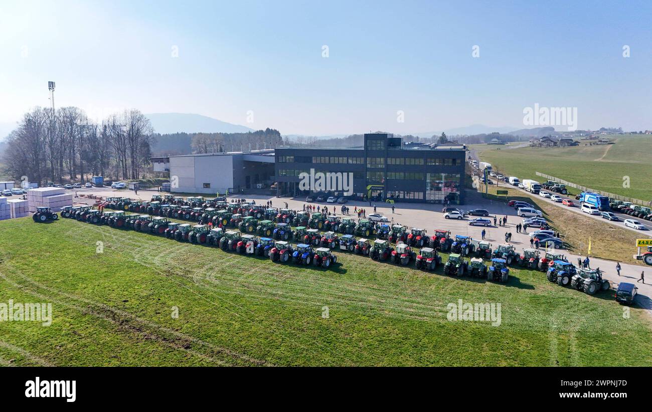 Bauernprotest, Poendorf 08.03.2024, Poendorf, AUT, Bauernprotest, im ...