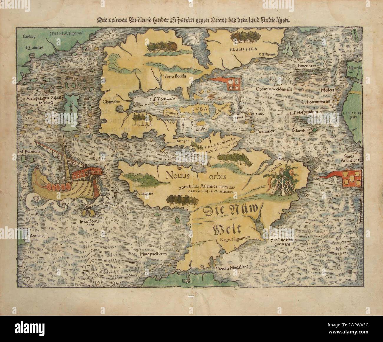 Las 'nuevas islas' del Nuevo Mundo (Novus Orbis), Tal y como se ...