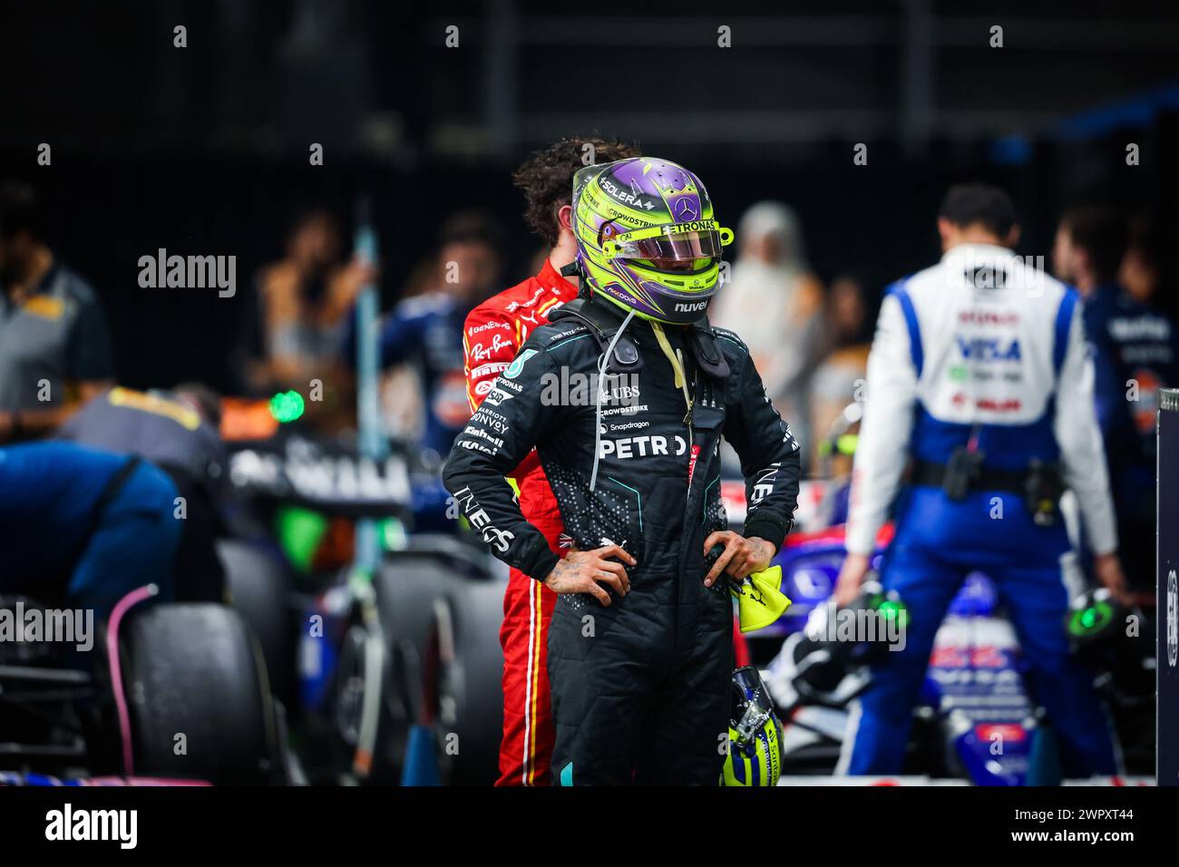 HAMILTON Lewis (gbr), Mercedes AMG F1 Team W15, Porträt während des Formel 1 STC Saudi Arabian ...