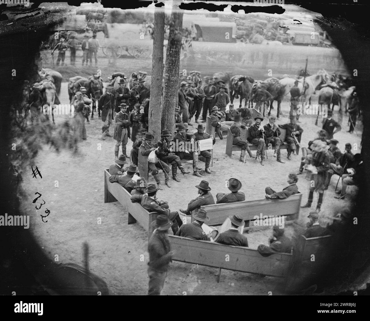 Massaponax Church, Virginia "Rat des Krieges": General Ulysses S. Grant ...