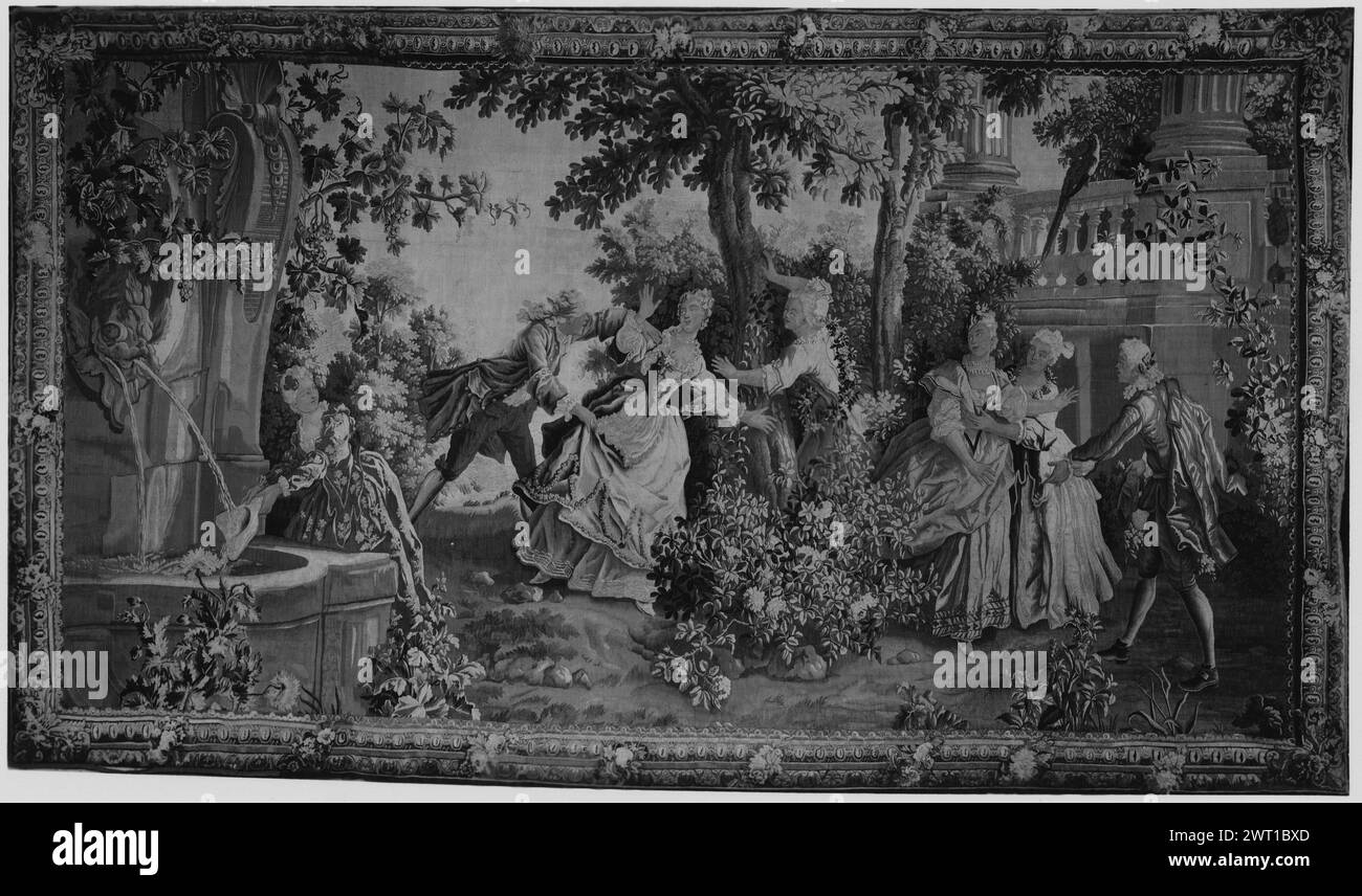 Blindmans Bluff. Unbekannt ca. 1770 Gobelin Abmessungen: H 2,50 x B 4,40 m Gobelin Materialien ...