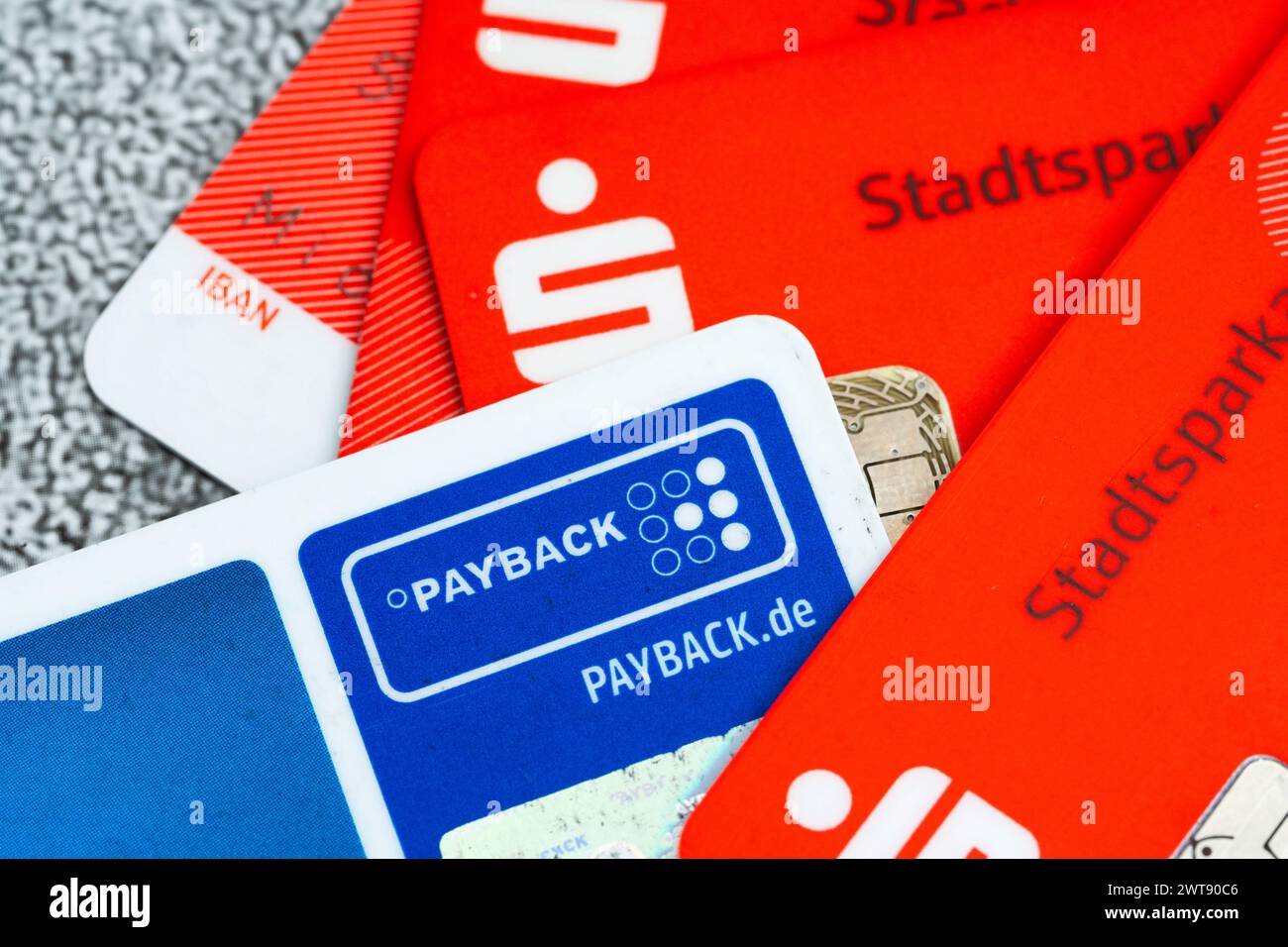Augsburg, Bayern, Deutschland - 16. März 2024: EC-Karte der Bank ...