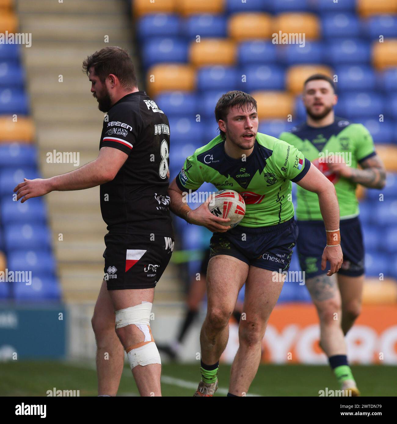 London, Großbritannien. März 2024. Adam Holroyd von Warrington Wolves ...
