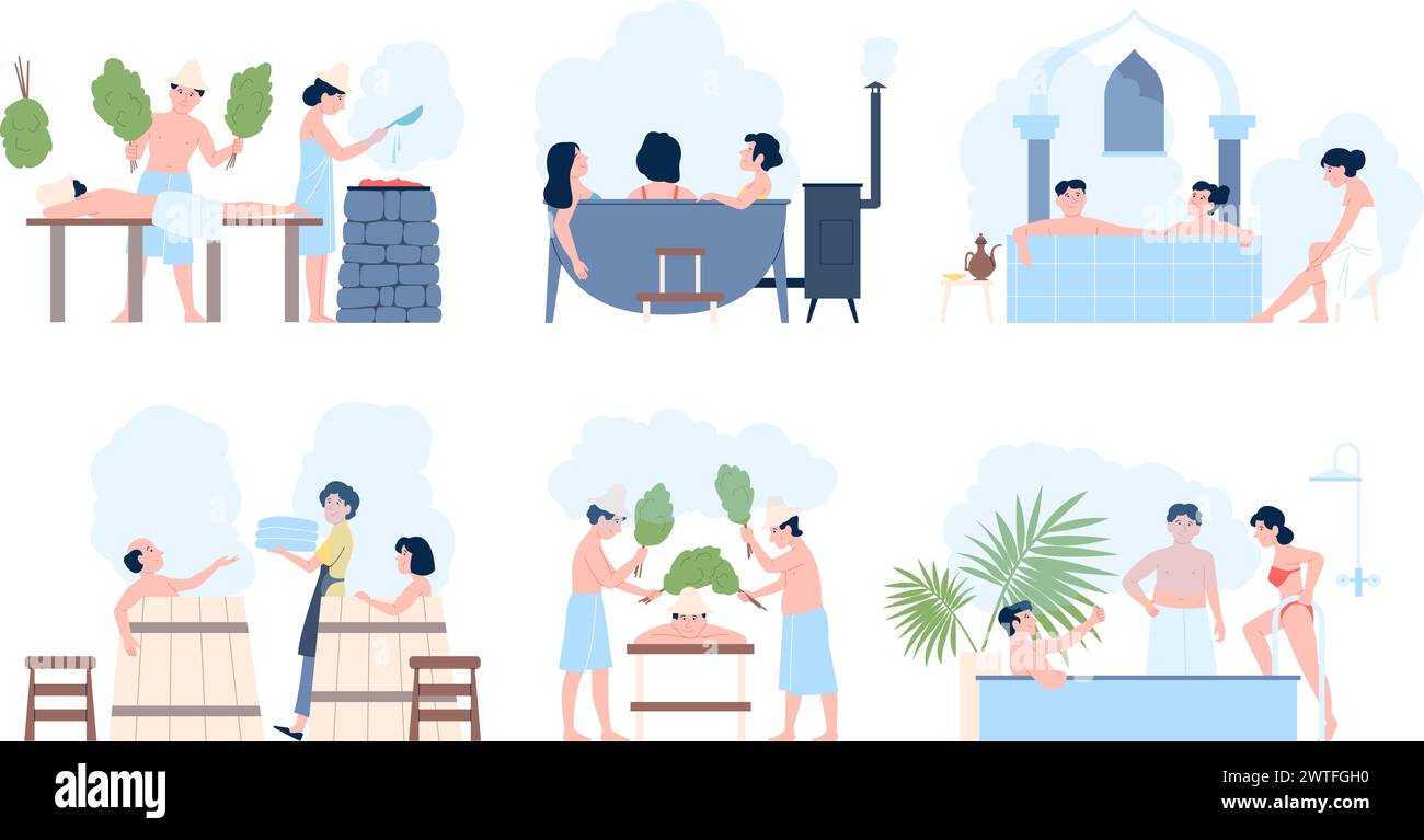 Frauen baden cartoon Stock-Vektorgrafiken kaufen - Alamy