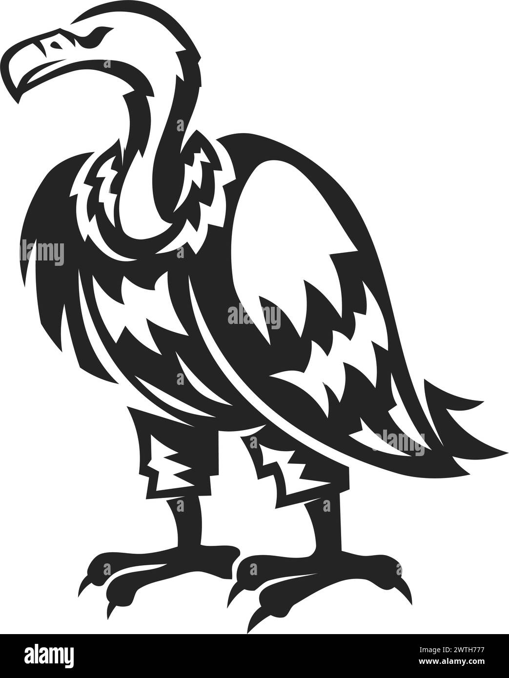 Geier silhouette Stock-Vektorgrafiken kaufen - Alamy