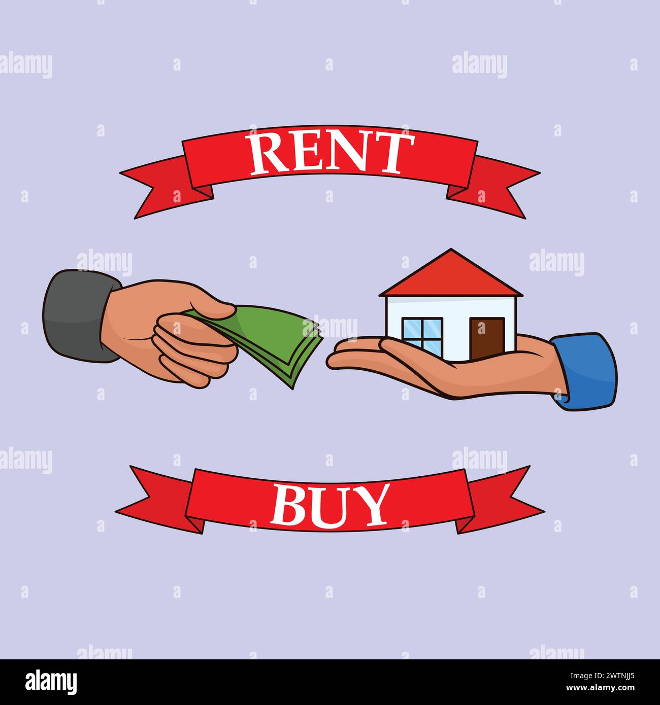 Eine wohnung mieten Stock-Vektorgrafiken kaufen - Alamy