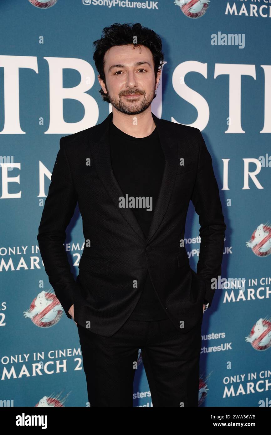 Alex Zane kommt zur britischen Gala-Vorführung von Ghostbusters: Frozen ...