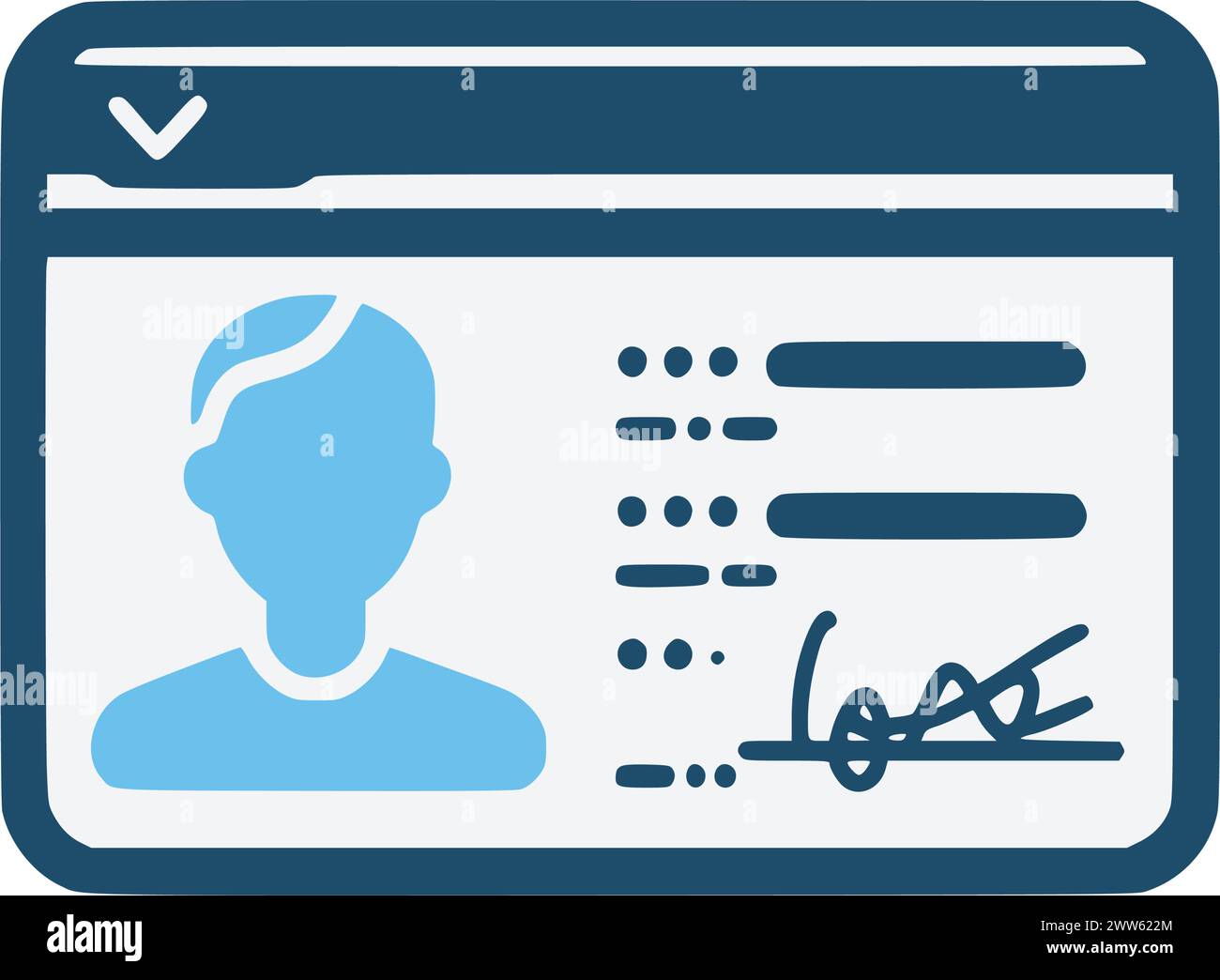 Carta de identificacion Stock-Vektorgrafiken kaufen - Alamy