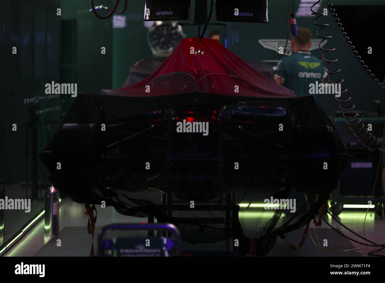 Aston Martin F1 Team AMR23, mechanische Details während des Formel 1 ...