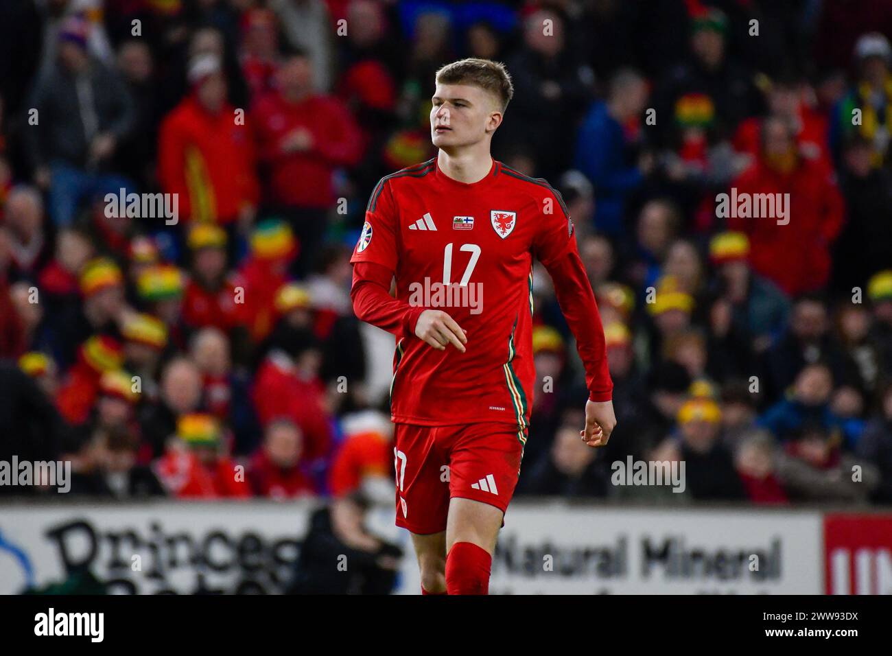 Cardiff, Wales. 21. März 2024. Jordan James of Wales im Halbfinale der ...