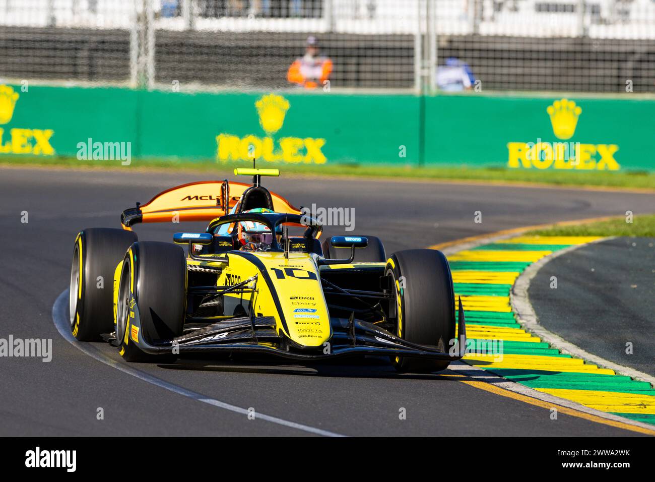 10 BORTOLETO Gabriel (BH), Invicta Racing, Dallara F2 2024, Action ...