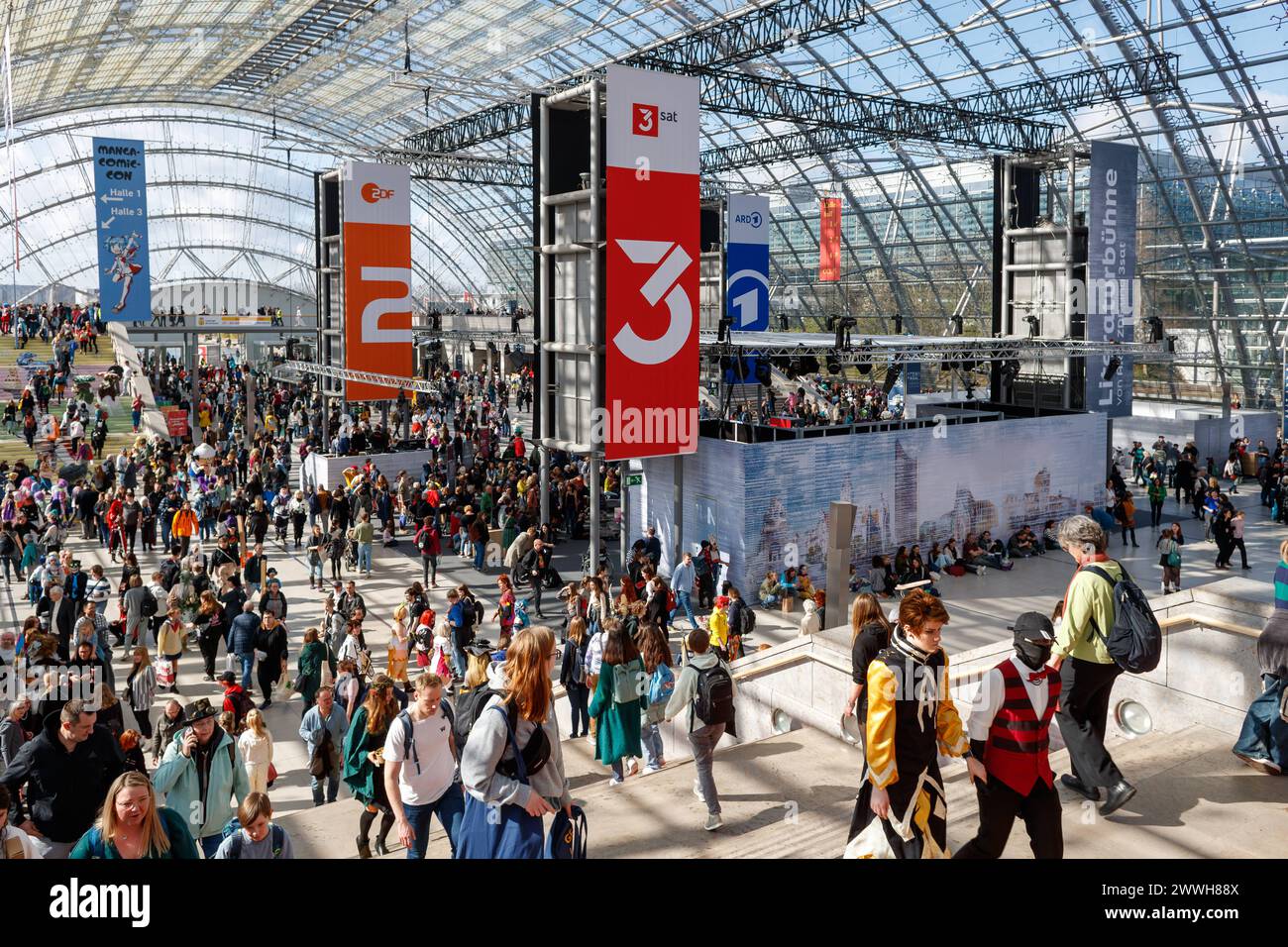 Leipziger Buchmesse und Manga-Comic-Con am 23.03.24 - Tausende farbenfrohe Besucher in der ...