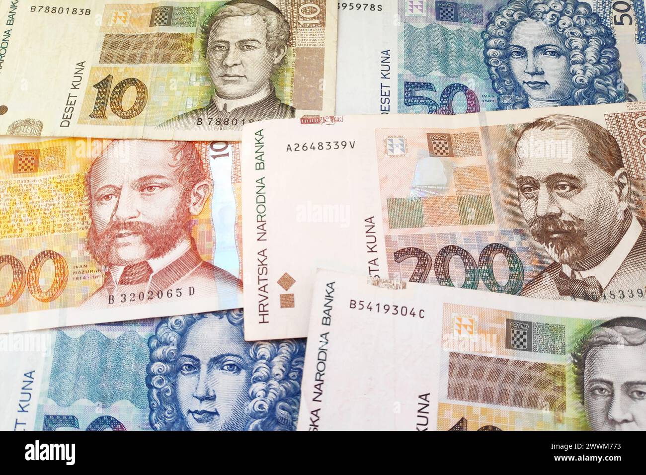 Kroatische kuna banknoten -Fotos und -Bildmaterial in hoher Auflösung ...