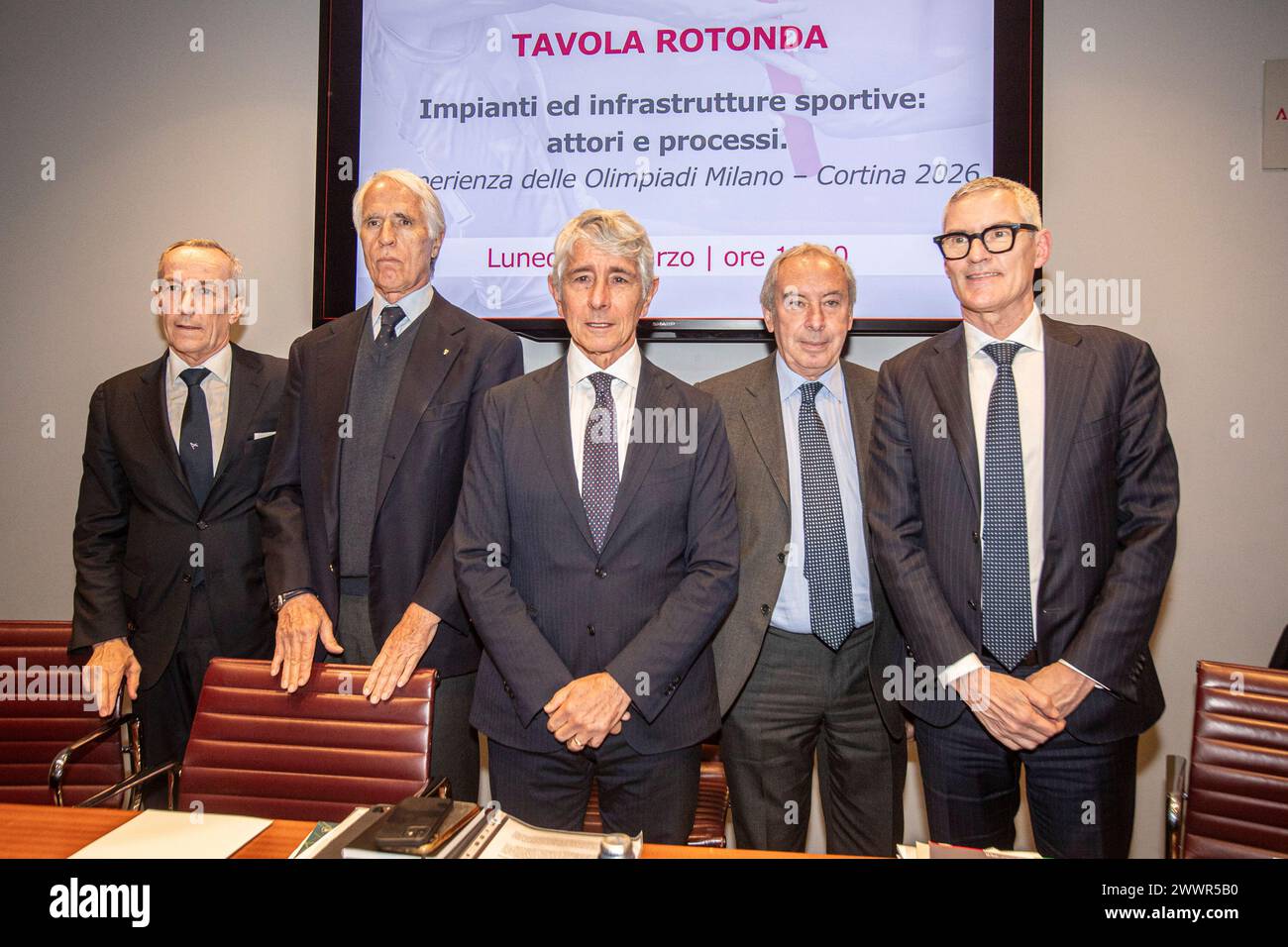 Mailand, Italien. März 2024. Nella Foto da Sinistra a Destra Massimo ...