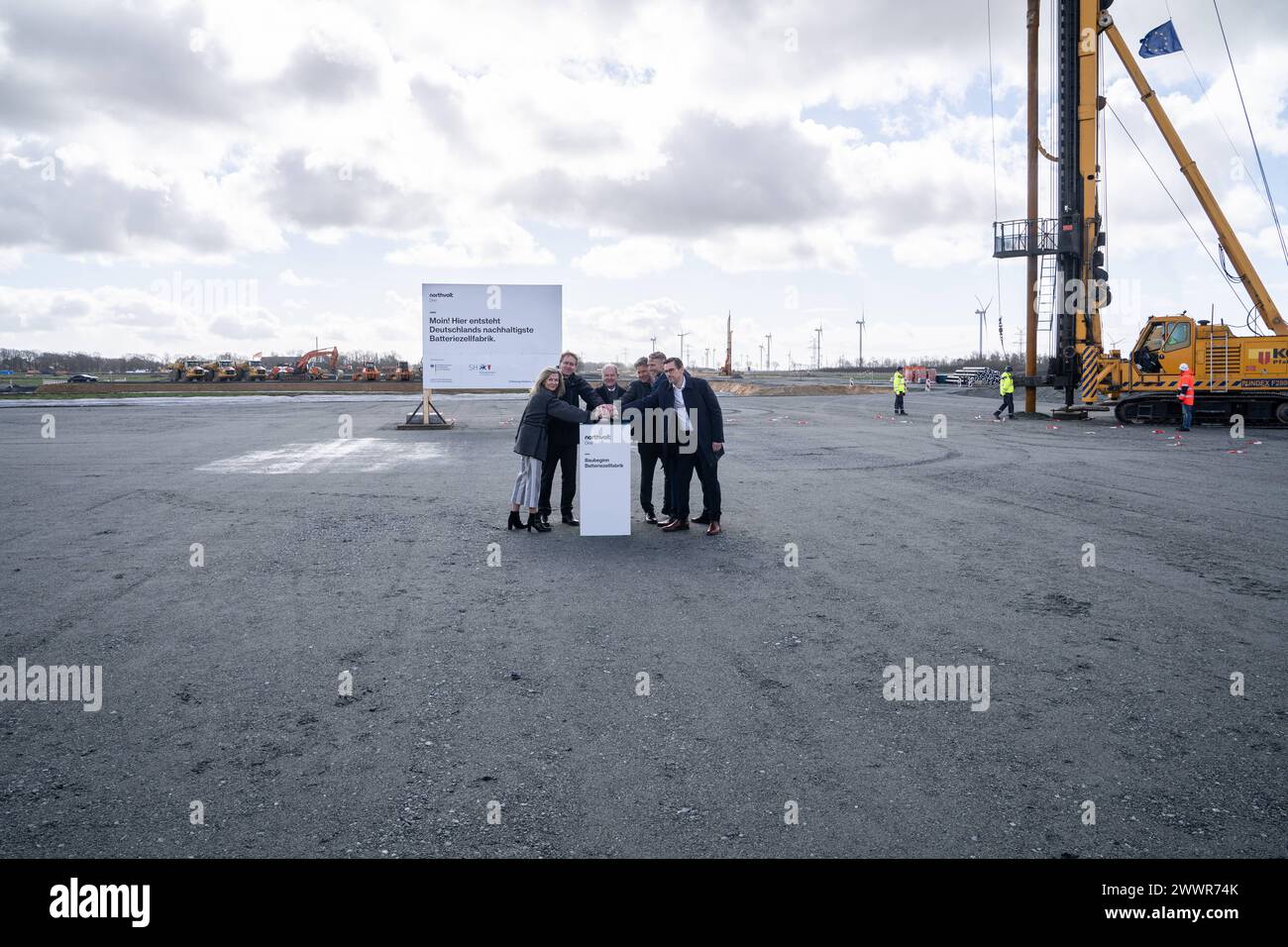 Northvolt - Baubeginn Batteriezellfabrik bei Heide in Schleswig ...