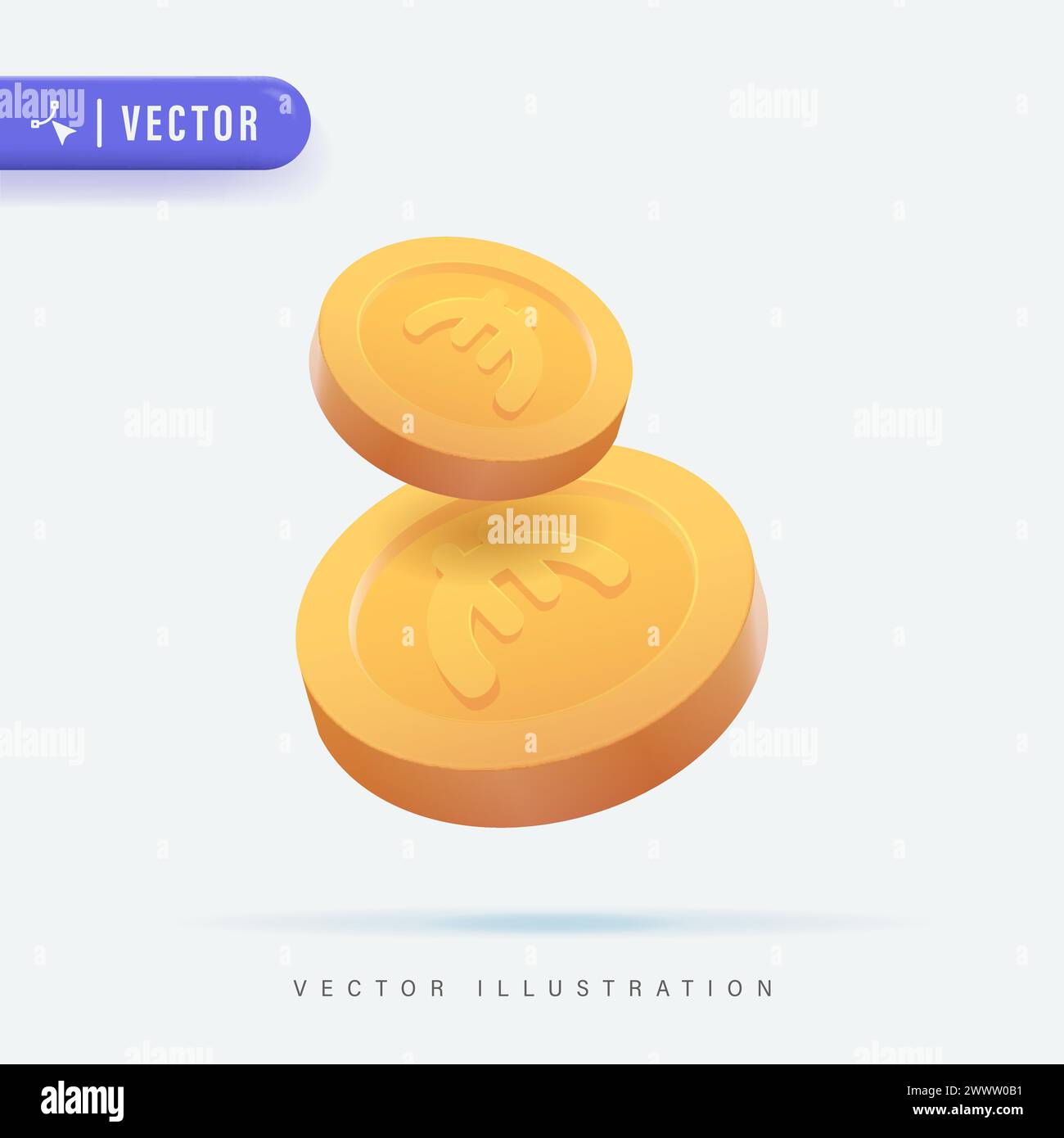 Münzgeld euro Stock-Vektorgrafiken kaufen - Alamy