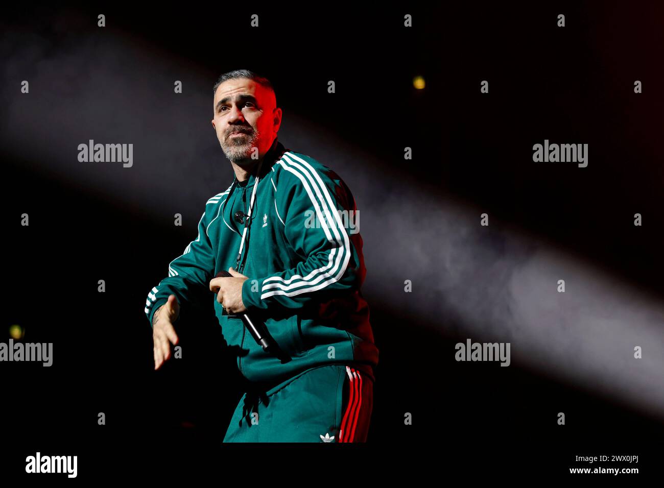 Rapper Bushido bei seinem Auftritt im Rahmen der Tour König für immer ...