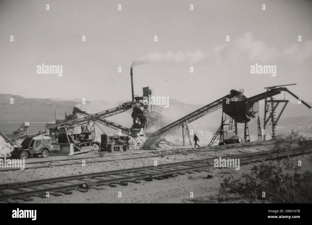 Siding Operations (wahrscheinlich im Inyo County) auf Land, das wegen ...