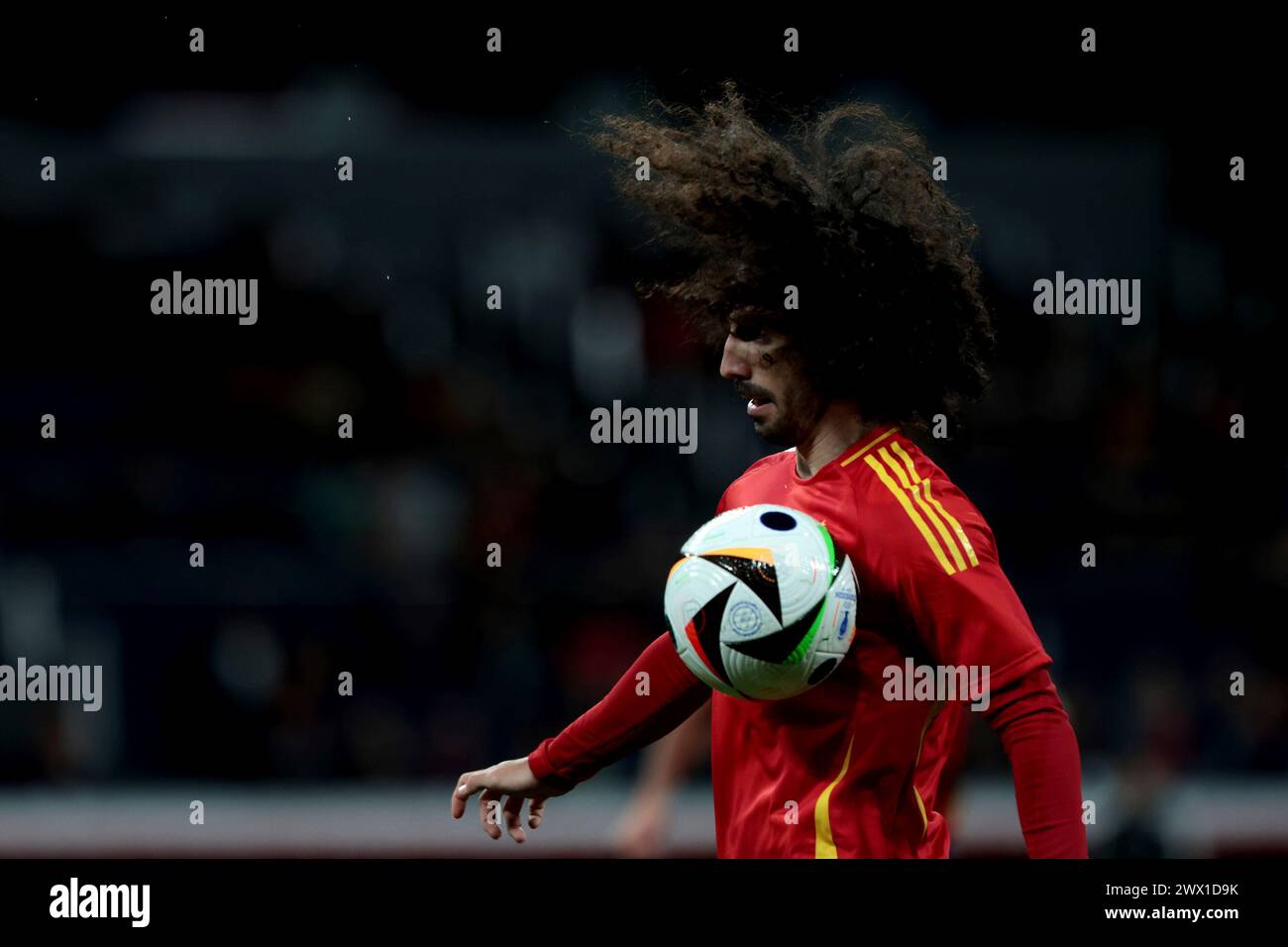 Madrid Spanien; 26.03.2024.- Marc Cucurella aus Spanien. Spanien zieht ...