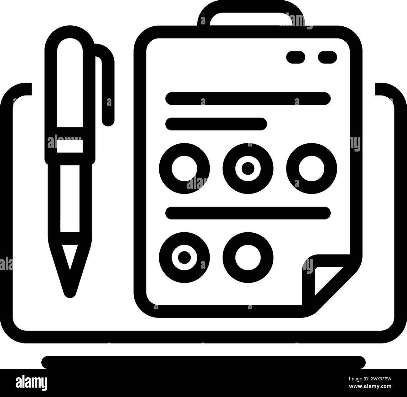 Online test symbol Stock-Vektorgrafiken kaufen - Alamy