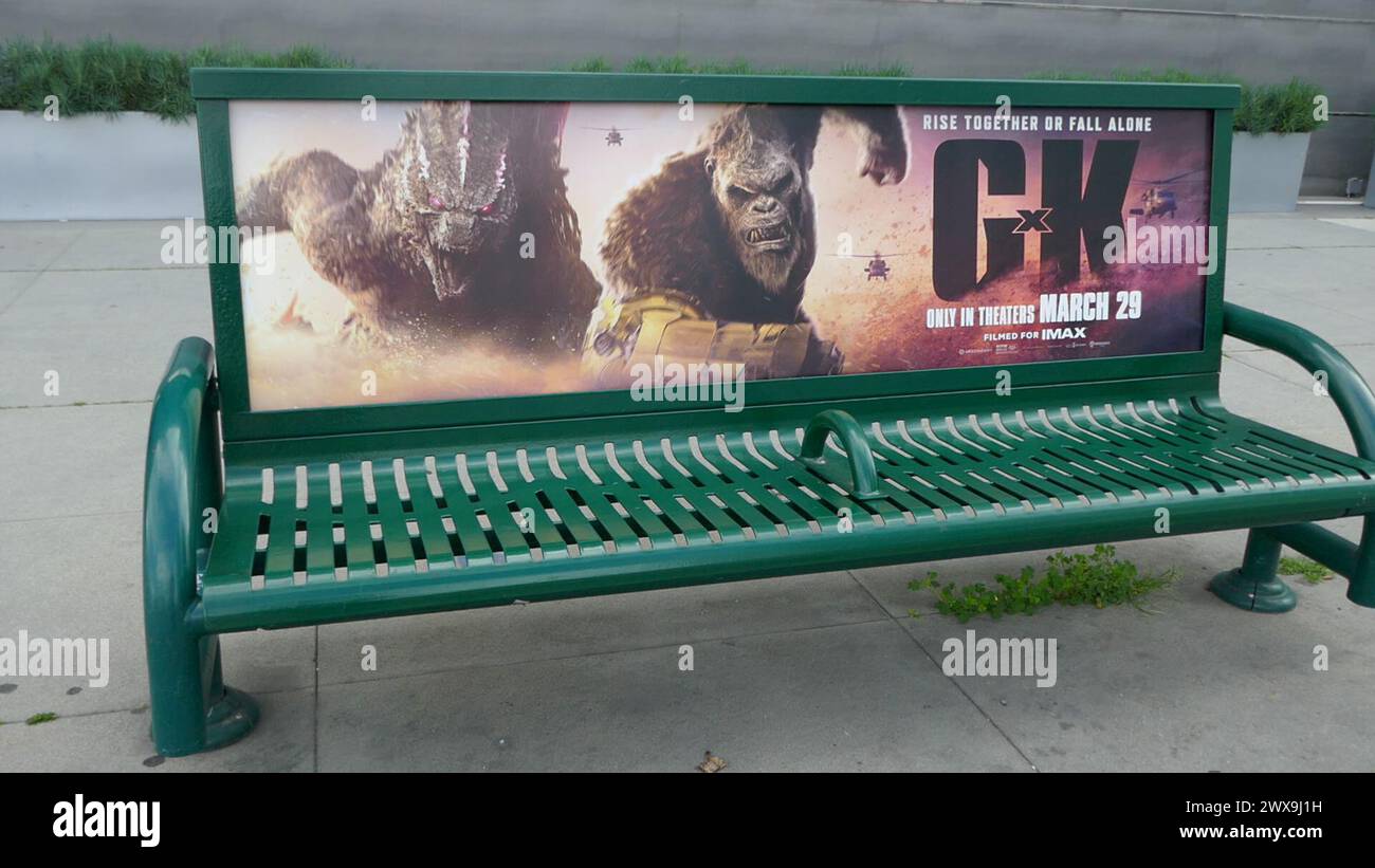 Los Angeles, Kalifornien, USA 28. März 2024 Godzilla X Kong The New ...