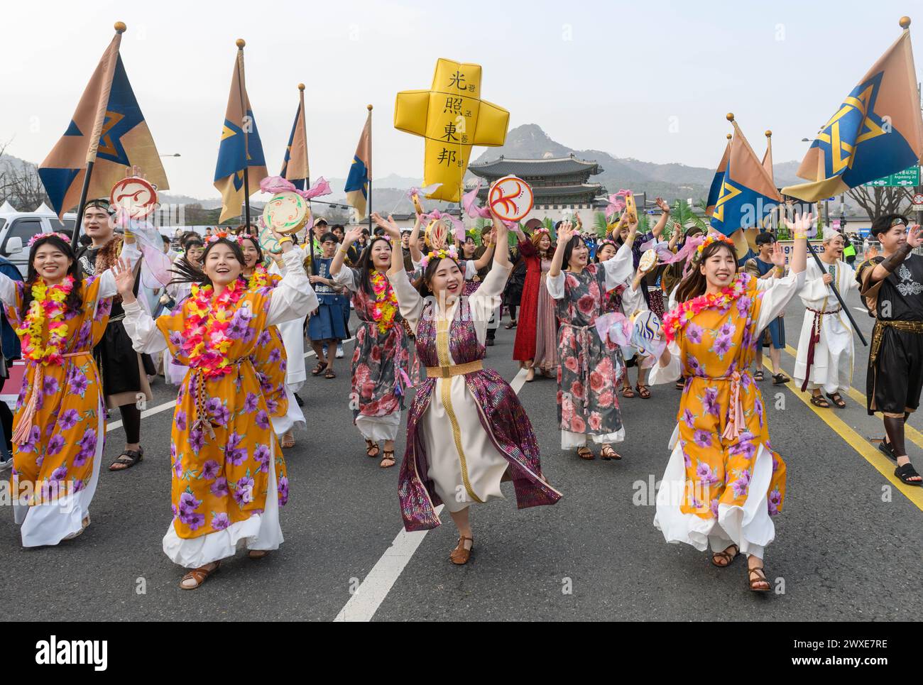 Seoul, Südkorea. 30. März 2024. Südkoreas Christen nehmen 2024 an der ...