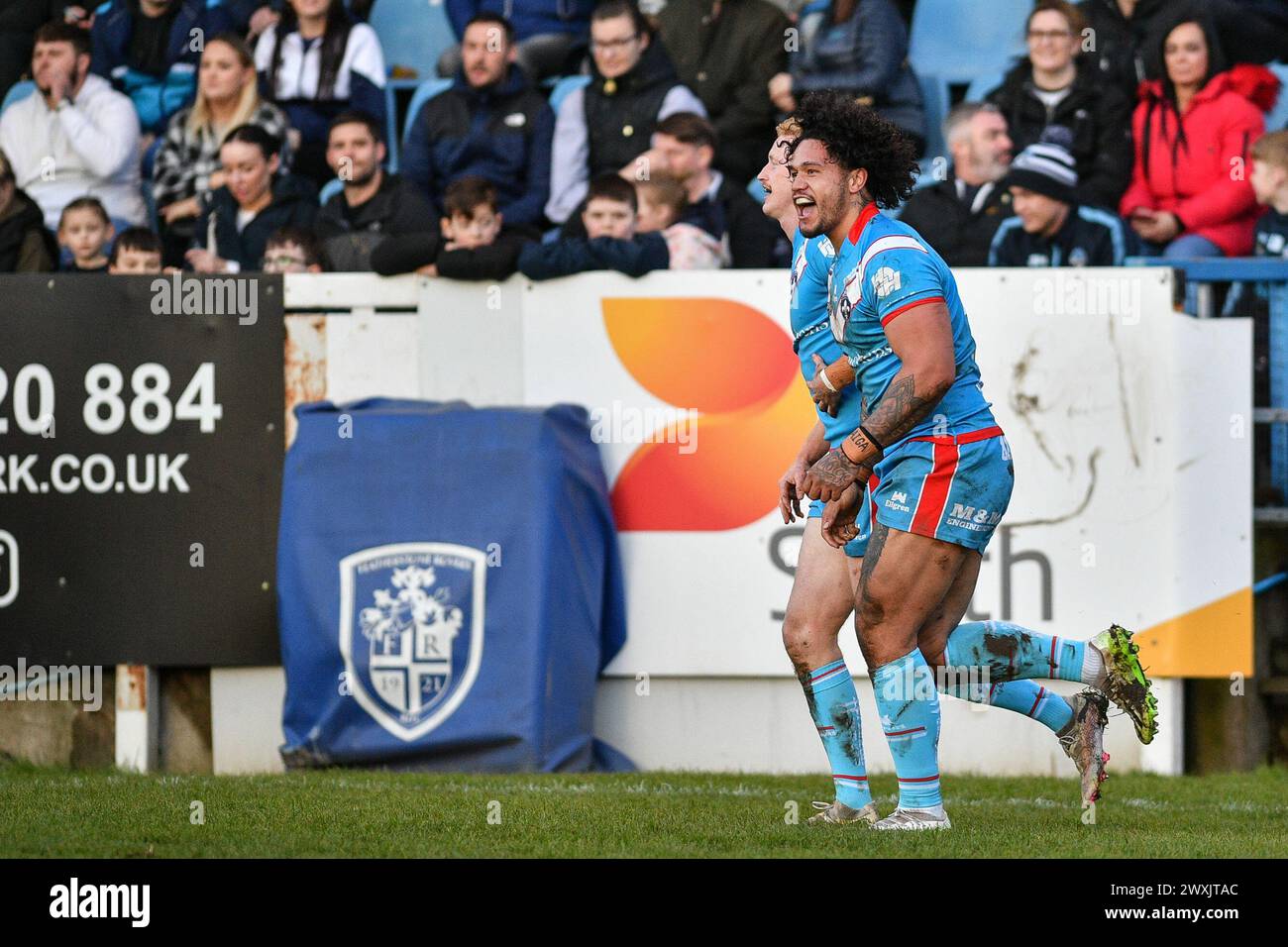 Featherstone, England - 29. März 2024 Wakefield Trinity's Lachlan ...