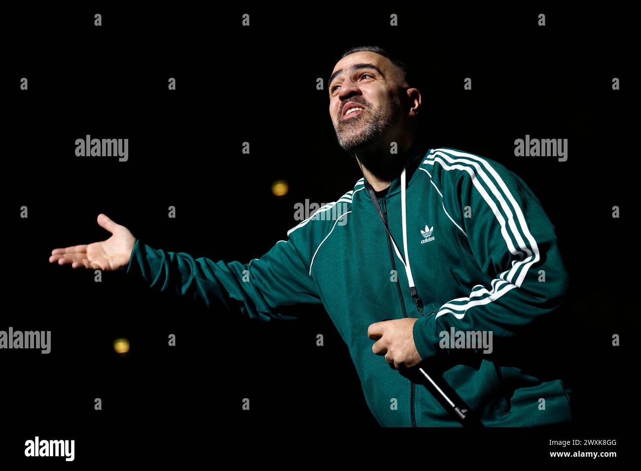 Rapper Bushido bei seinem Auftritt im Rahmen der Tour König für immer ...