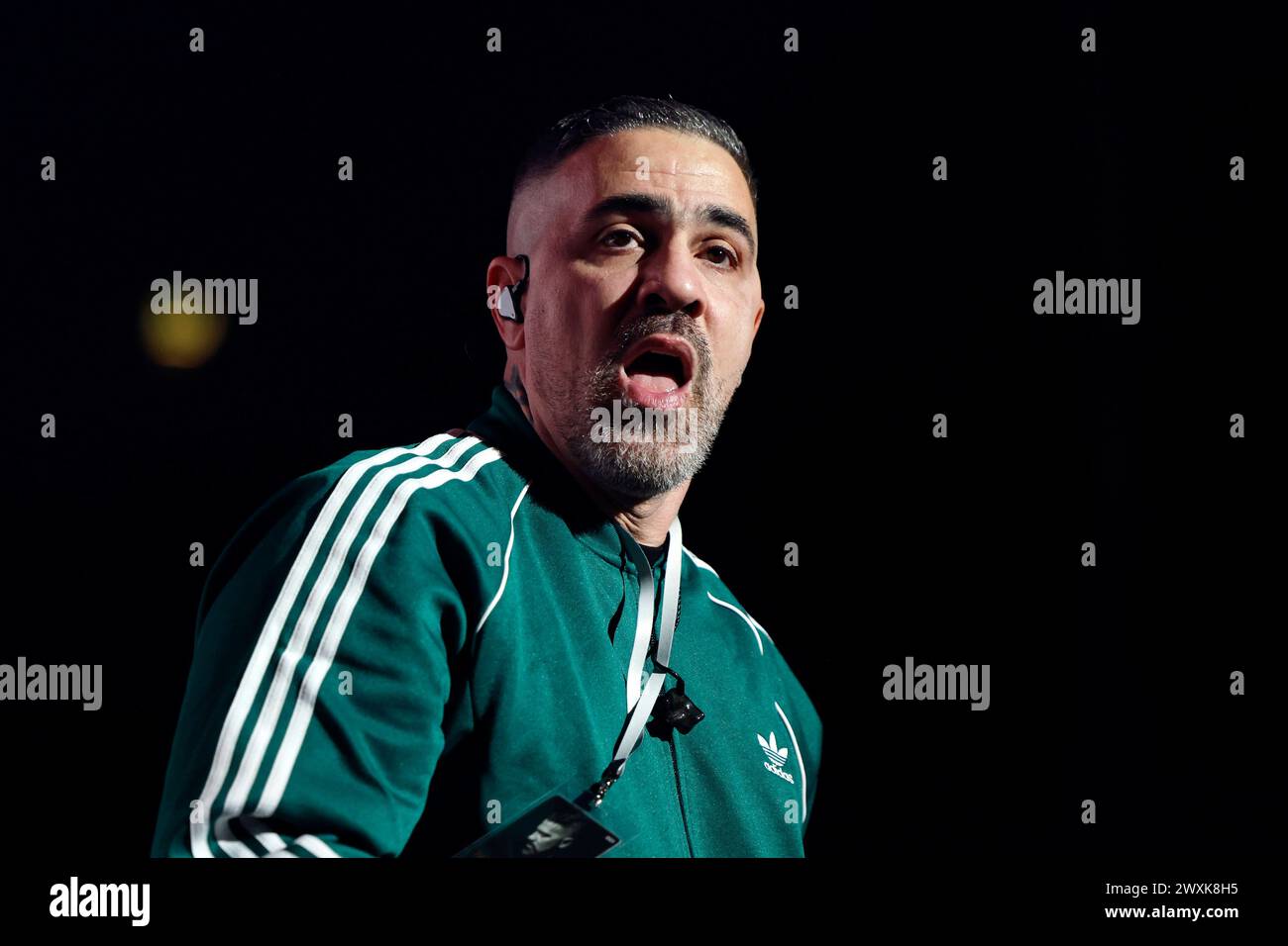 Rapper Bushido bei seinem Auftritt im Rahmen der Tour König für immer ...
