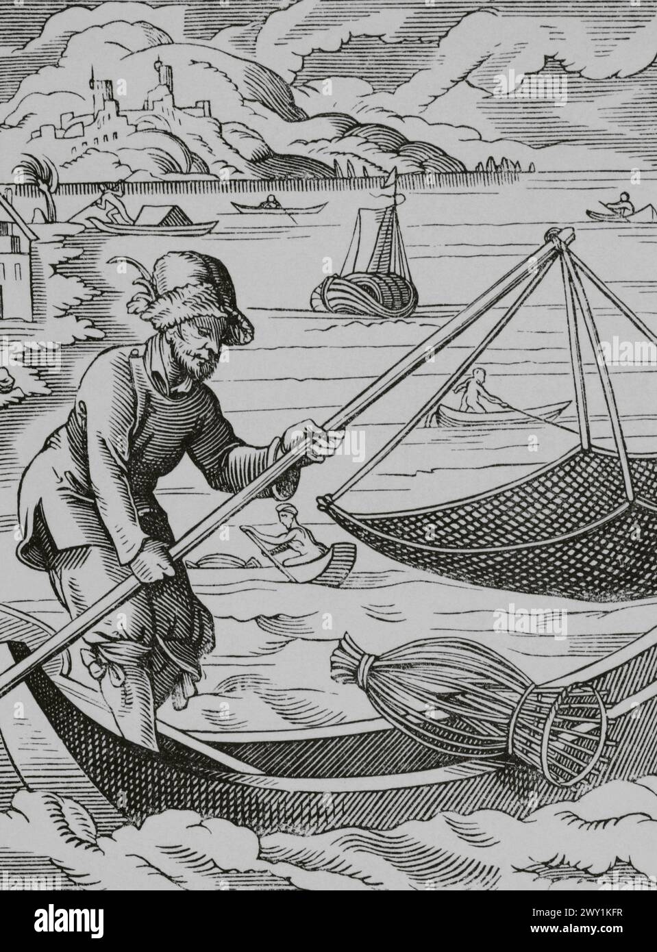 Fischer im boot zeichnung -Fotos und -Bildmaterial in hoher Auflösung ...