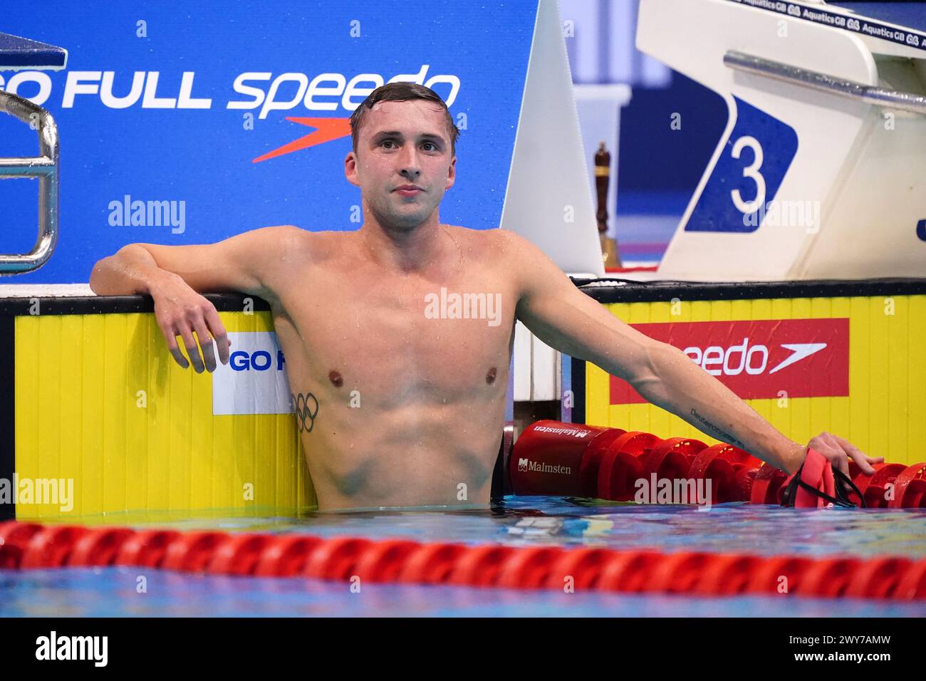 Daniel Jervis feiert nach dem Sieg der 1500 m Freistil der Männer am ...