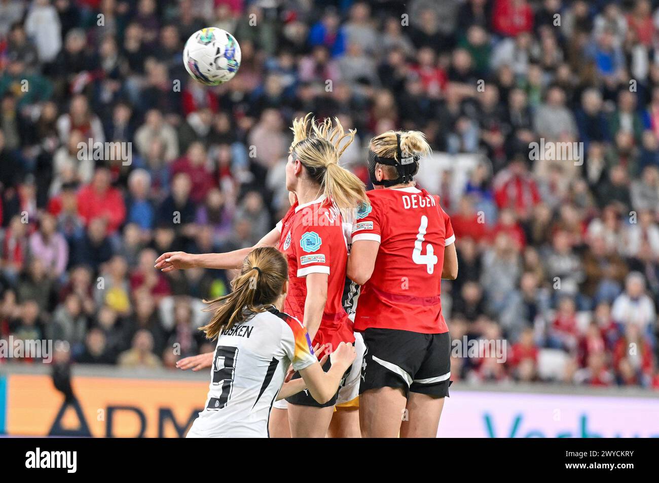 05.4,2024, Raiffeisen Arena Linz, AUT, UEFA Frauen EM Qualifikation ...
