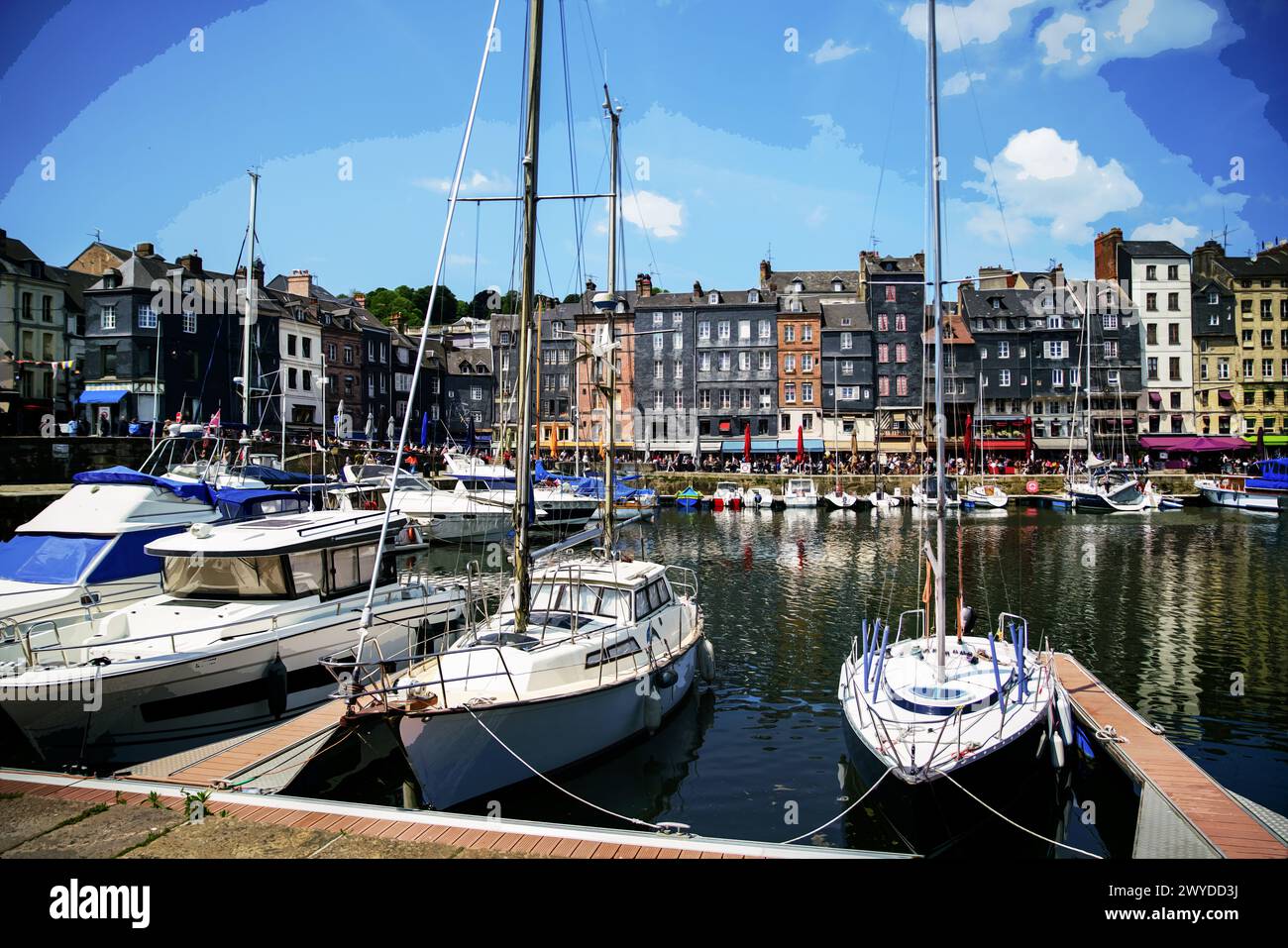 Elegantes Stadt In Der Normandie Bildernull