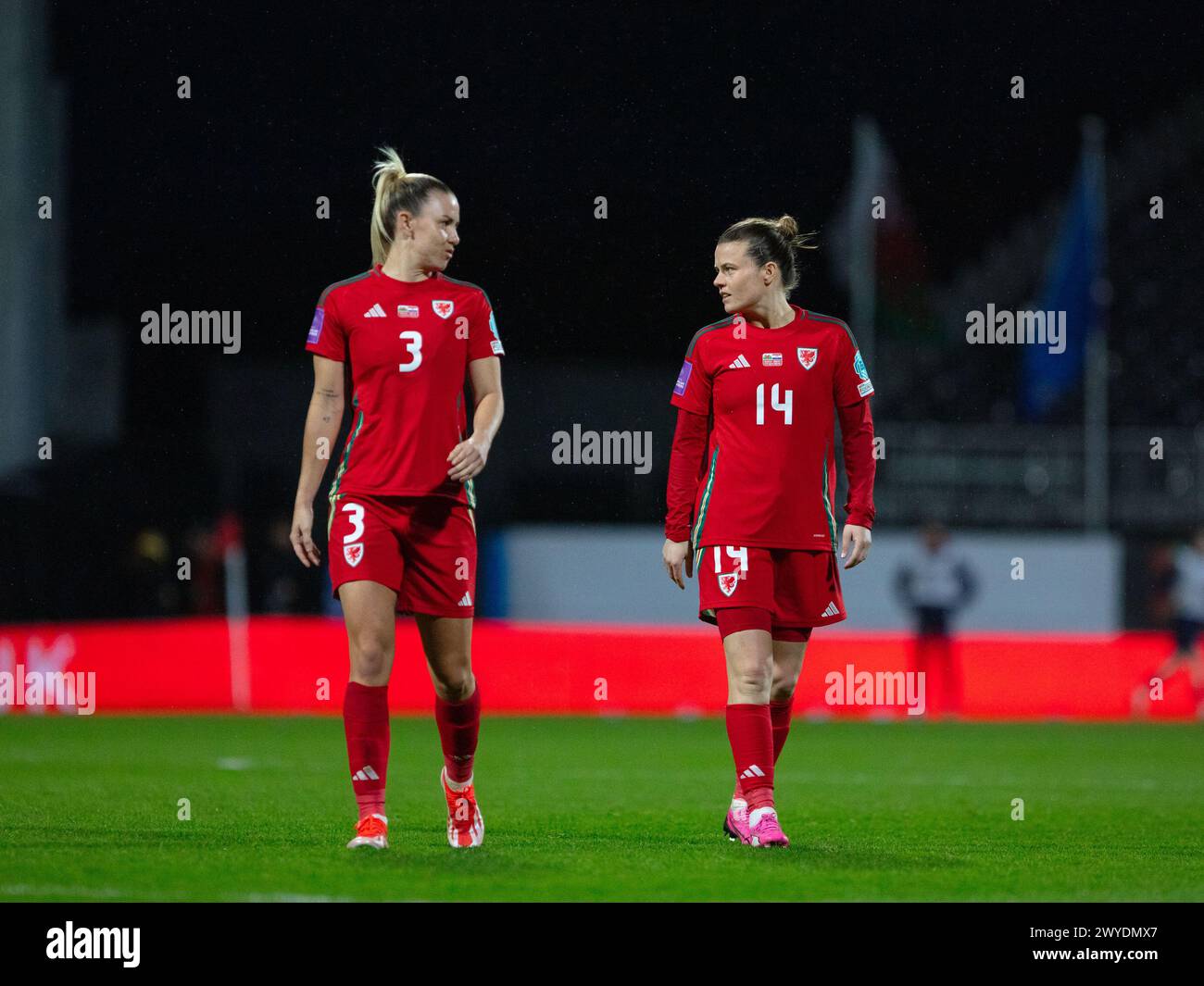 Stok CAE Ras Stadium, Großbritannien. April 2024. Hayley Ladd (14 ...