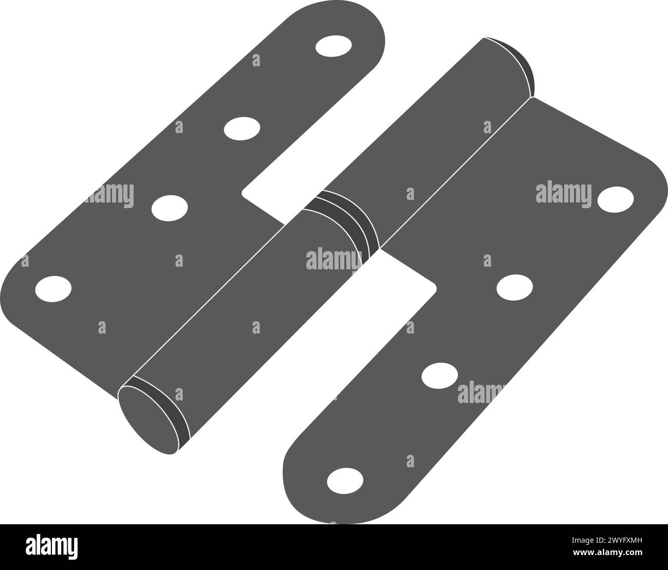 Scharnier detail Stock-Vektorgrafiken kaufen - Alamy