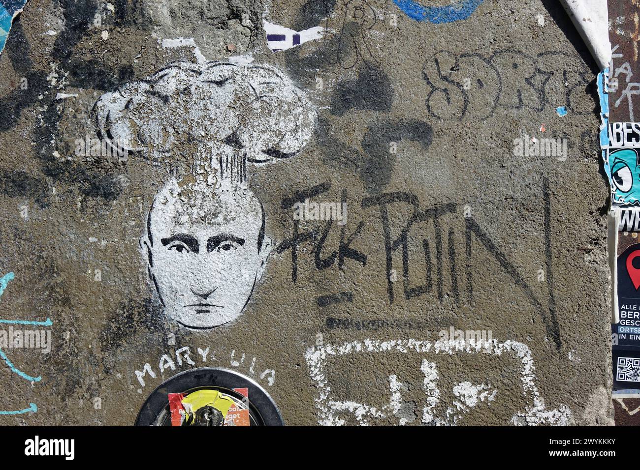Graffiti mit Putin und Atompilz Graffiti mit Putin und Atompilz, 06.04. ...