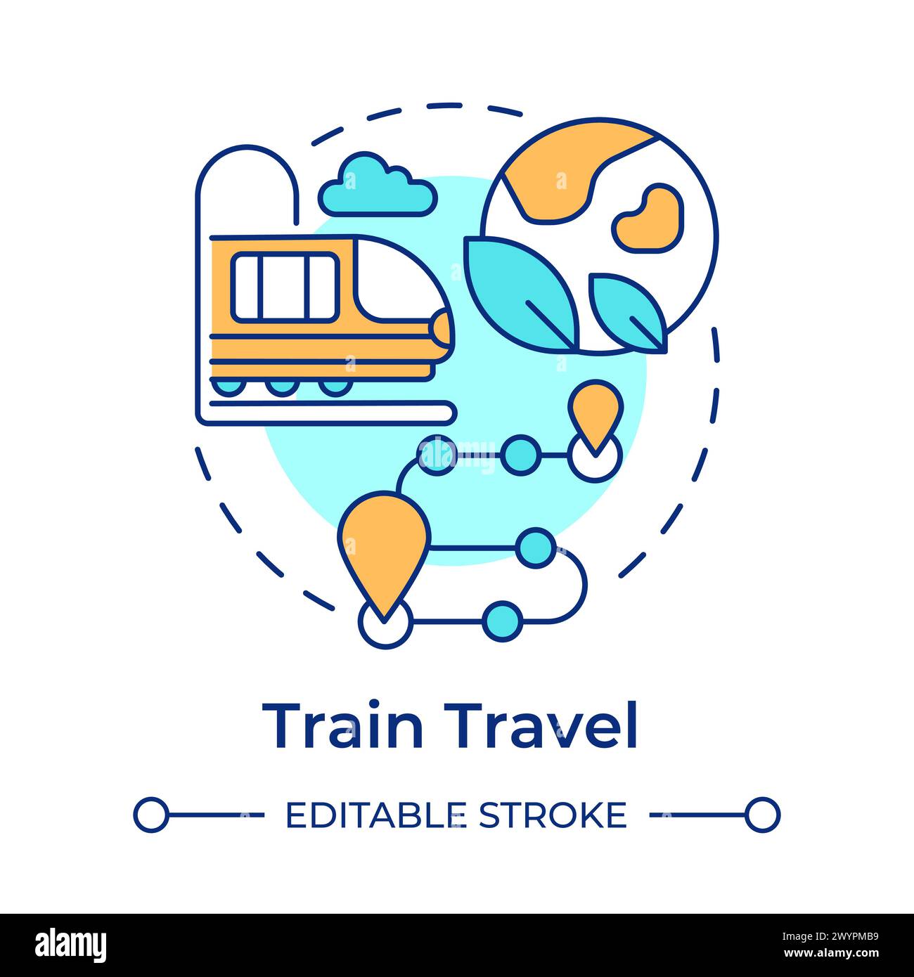 Intercity train symbol Stock-Vektorgrafiken kaufen - Alamy