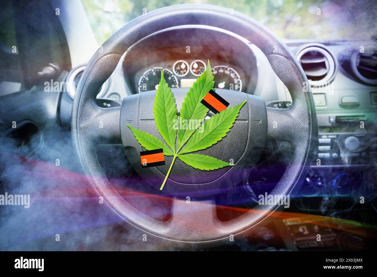 Elegantes Medizinisches Cannabis Auto Fahren Fotos