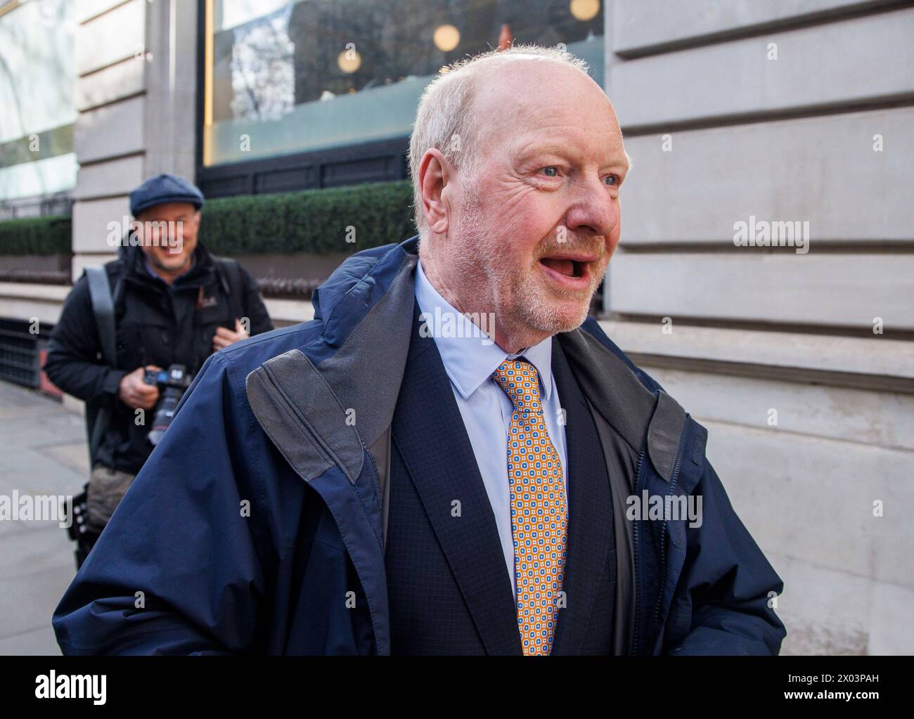 London, Großbritannien. April 2024. Der ehemalige Postmeister Alan ...