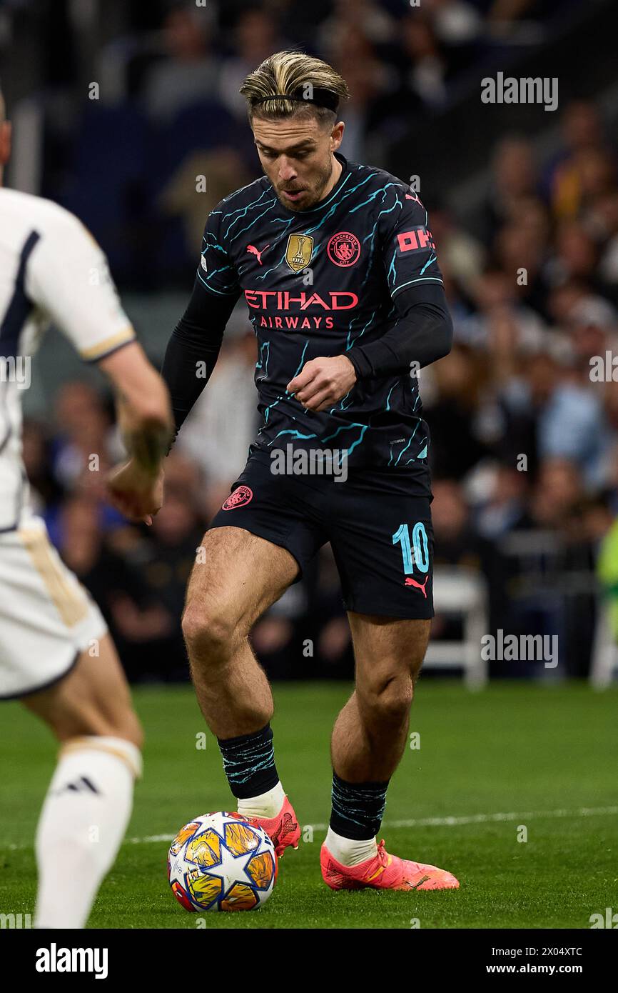 Madrid, Spanien. April 2024. Jack Grealish aus Manchester City ...