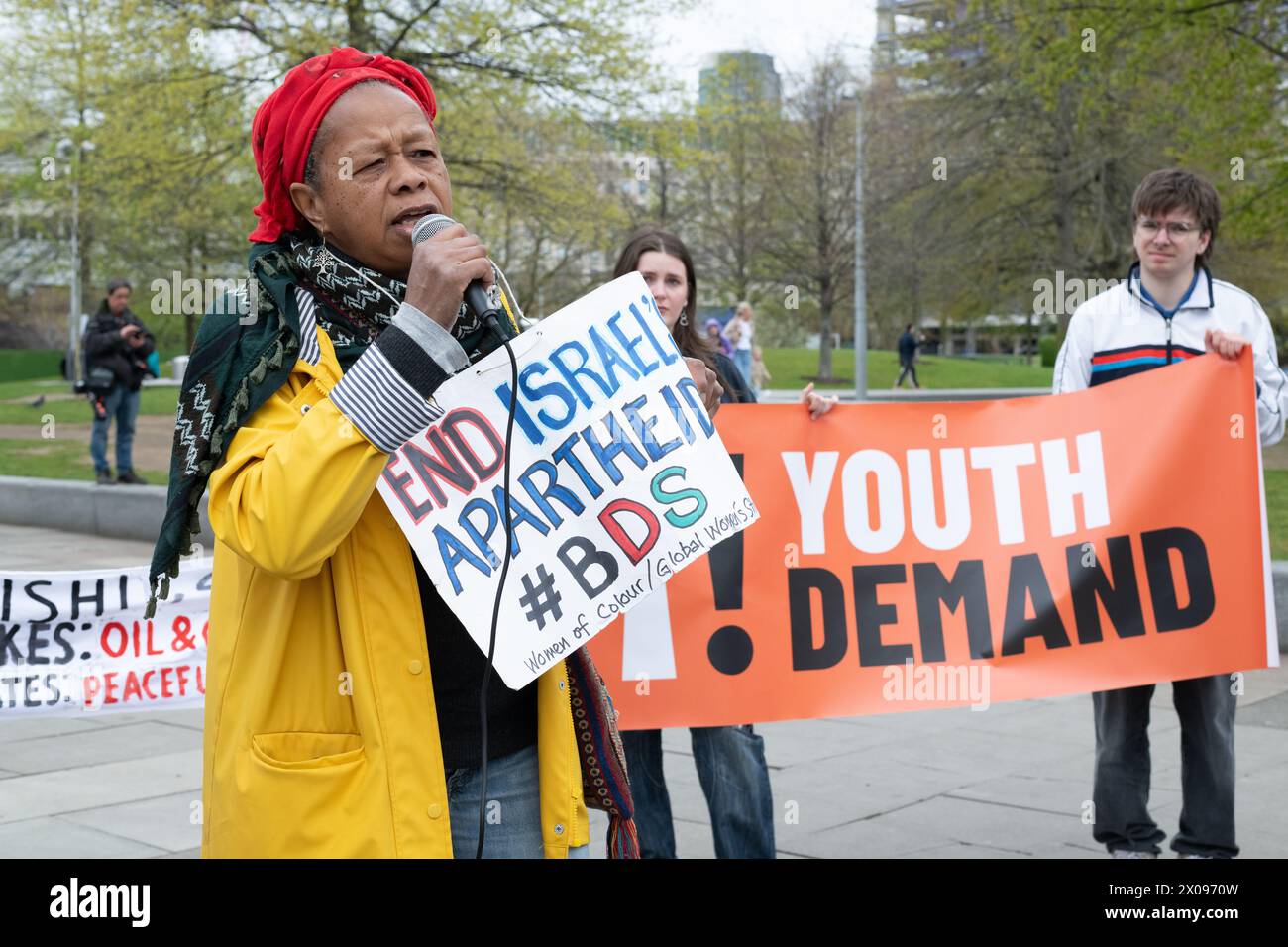 London, Großbritannien. 10. April 2024. Sara Callaway, von Women of ...